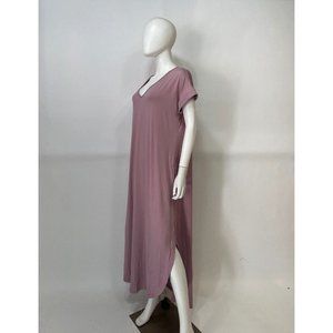 entro | Dresses | Entro Lavender Short Sleeve Pocket Maxi Dress | Poshmark